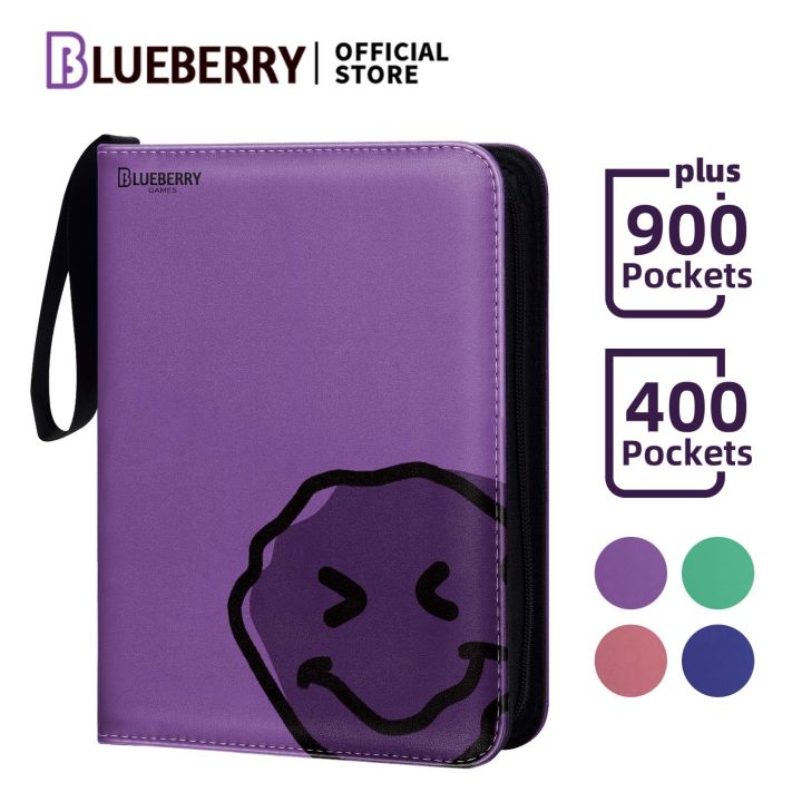 Blueberry Binder Zipper Album 400/900 Pocket Pokemon Lomo Card Binder ...