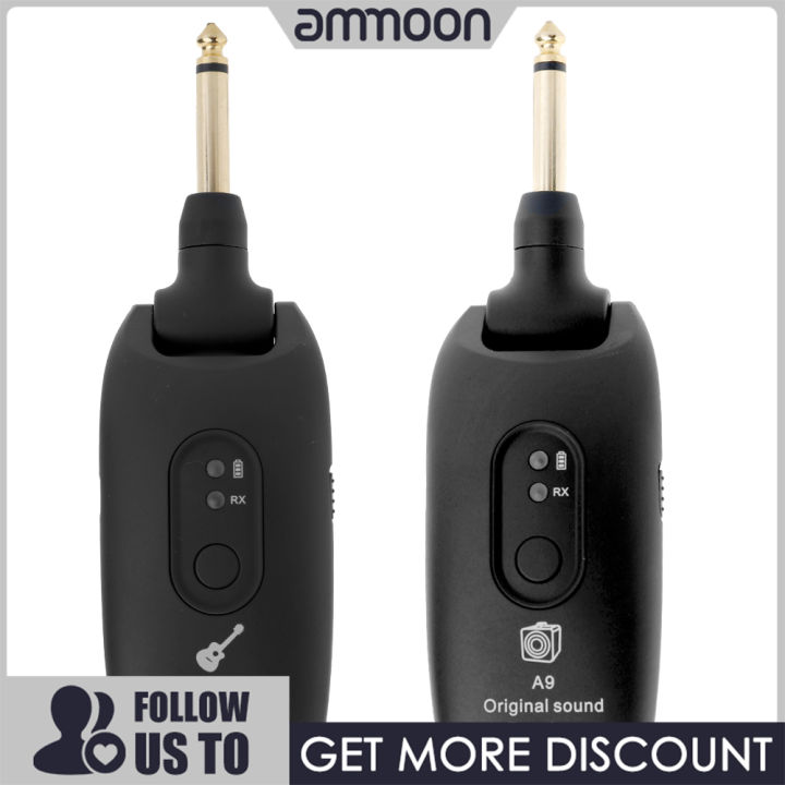 [ammoon]2.4G Wireless Guitar System Electric Guitars Transmitter and ...