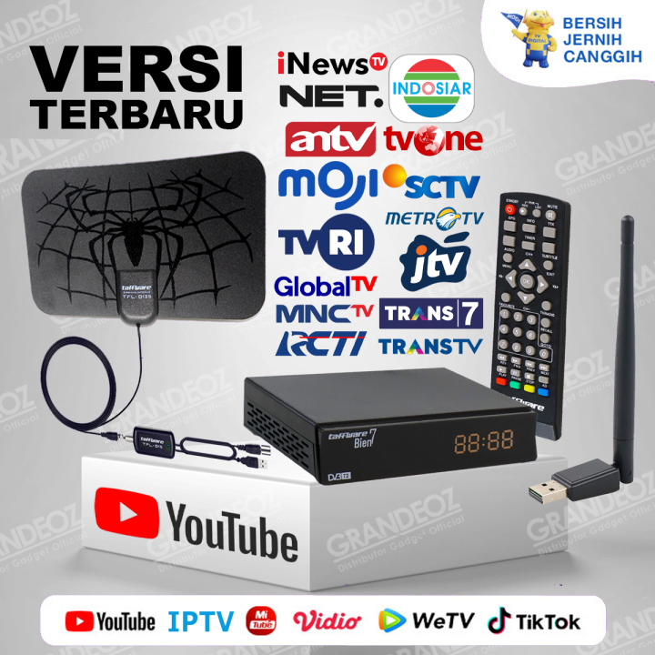 BIEN7 Set Top Box Antena TV Digital + Booster Amplifier Analog ...