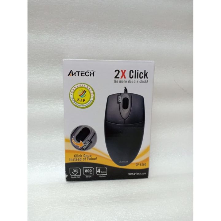 mouse a4tech op620d / op-620d double click (2x) | Lazada Indonesia