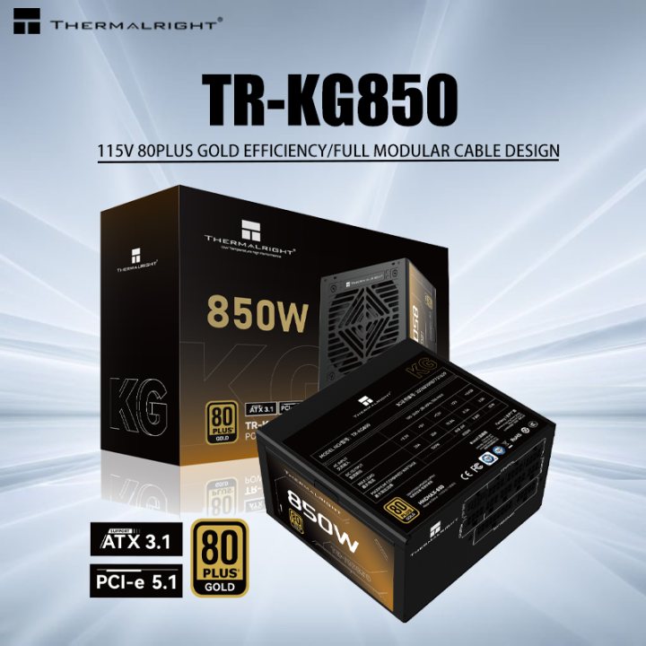 Thermalright TR-KG650/750/850 115V 80PLUS GOLD Efficiency Full Modular ...