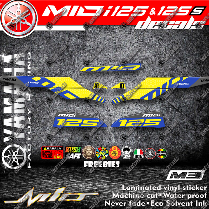 Mio i 125 STOCK DECALS STICKER FOR MOTORCYCLE PARTS AND ACCESSORIES ...