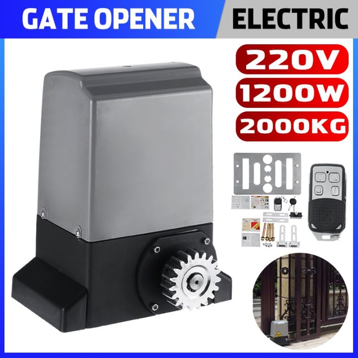 220V Heavy Duty Automatic Electric Sliding Gate Motor Opener Remote ...