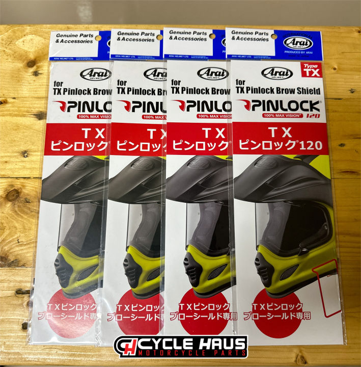 Arai Pinlock/Anti fog 011081 TX Pin Lock 120 Clear for Tour Cross ...