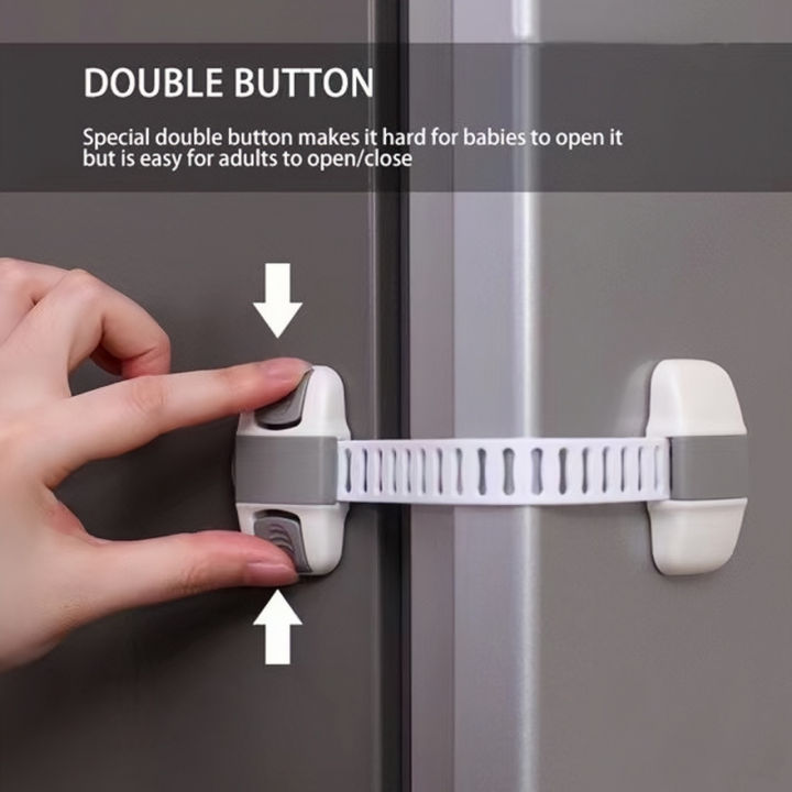 Adjustable Child Lock for Refrigerator Baby Safety Lock Fridge Guard ...
