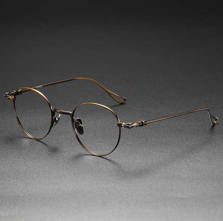 Prescription Myopia Eyeglasses Frame Pure Titanium Women Vintage