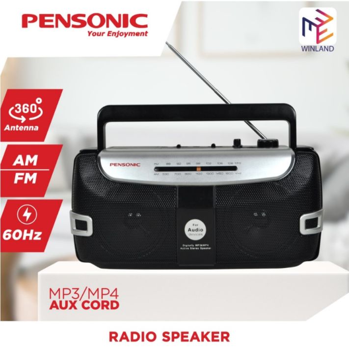Pensonic by Winland Stereo 2 Speaker AM/FM AC/DC Radio NEO | Lazada PH
