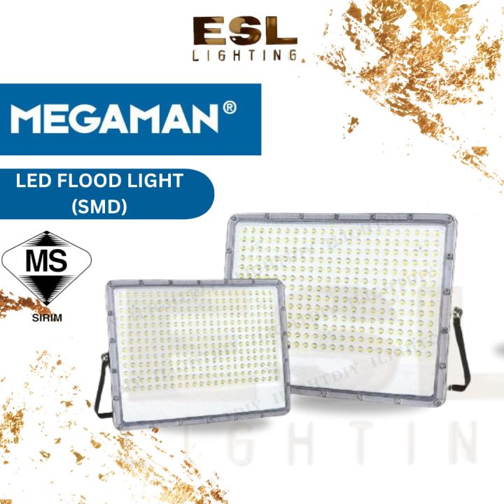 ESL LIGHTING MEGAMAN 100W/150W/200W LED Flood Light ZDL3022 IP65 ...