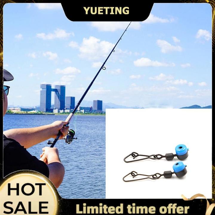 YUETING 10 30ชิ้นถั่วพื้นที่ตกปลาแบบหมุนได้ตัวเชื่อมต่อทุ่นหมุนลูกปัด ...