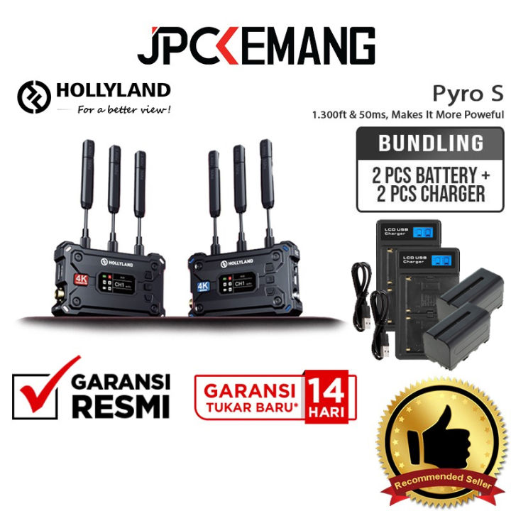 Hollyland Pyro S 4K HDMI Wireless Video Transmission System Transmitter Receiver JPC KEMANG ...