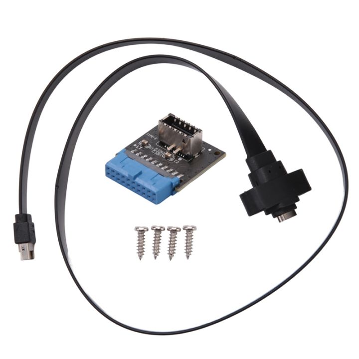 USB 3.1 Type C Front Panel Header Extension Cable 50 cm, USB 3.1 Type E ...