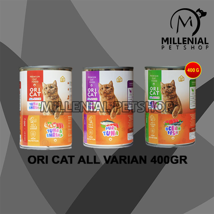 Makanan Kucing Basah Ori Cat Kaleng Wet Food 400 Gram | Lazada Indonesia
