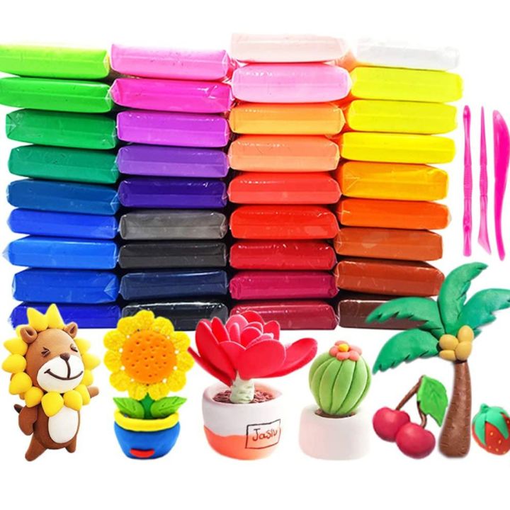 QRFXPT Children'S Toy Soft Clay Modeling Clay Playdough Slimes Toys Diy ...