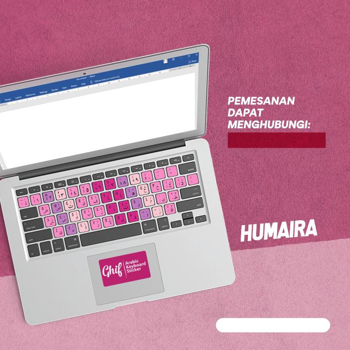 Stiker Keyboard Arab untuk Mengetik Bahasa Arab di Laptop pc sticker ...