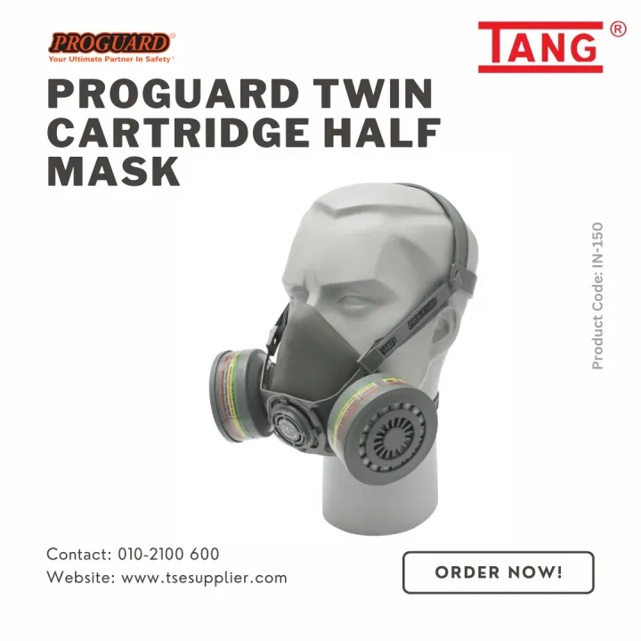 Proguard Twin Cartridge Half mask Respiratory Mask Product【 PHM8000 ...