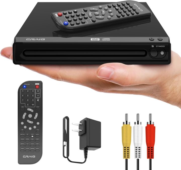 Craig Compact DVD/JPEG/CD-R/CD-RW/CD Player with Remote (CVD512a ...