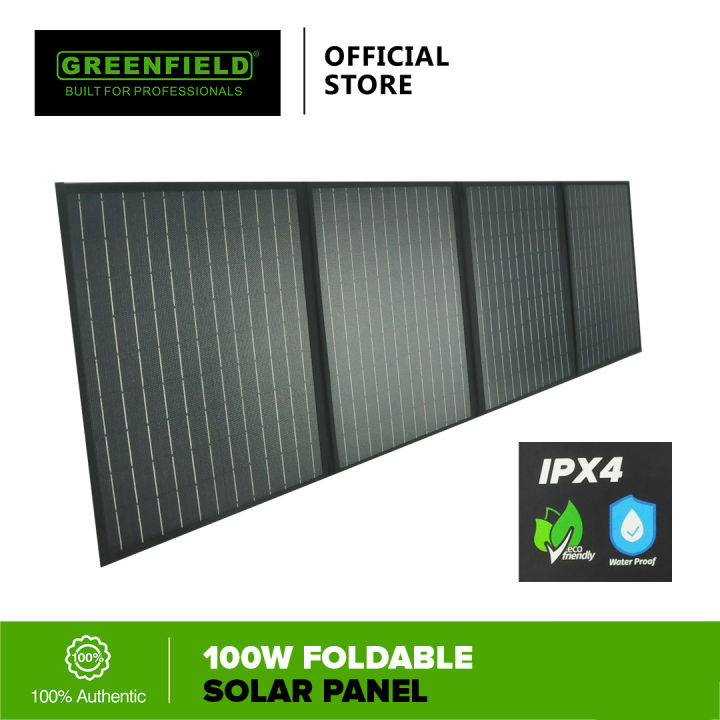 Greenfield Lithium 4X25W Solar Panel 18V 5.55A 8In1 Con | Lazada PH