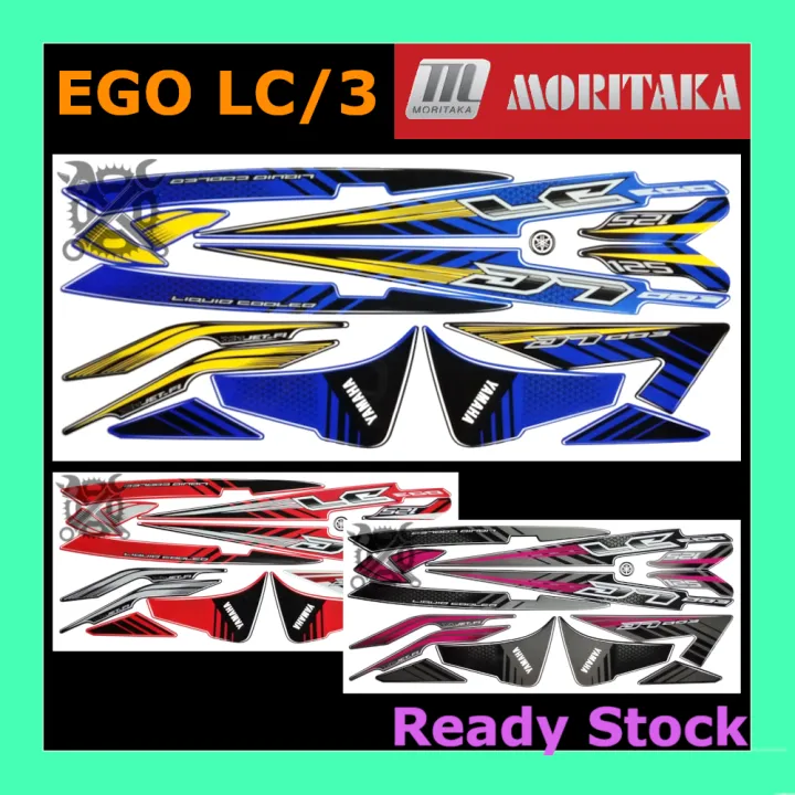 EGO LC Model 3 Yamaha Sticker Body Stripe Moritaka Strike Motor Ego LC ...
