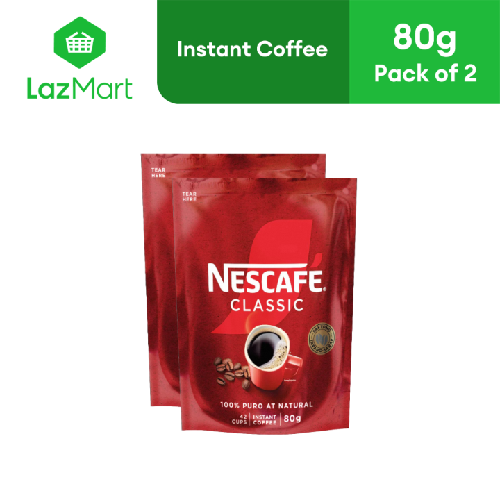 Nescafé Classic Instant Coffee 80g - Pack of 2 | Lazada PH