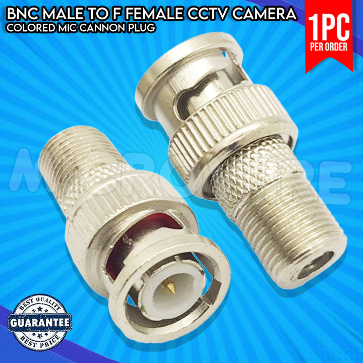 MW BNC Male to F Female CCTV Camera Coax Cable Connector | Lazada PH