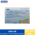 UNILAB Immunpro Prime Ascorbic Acid Vitamin C + Zinc + Vitamin D 1 Box ...