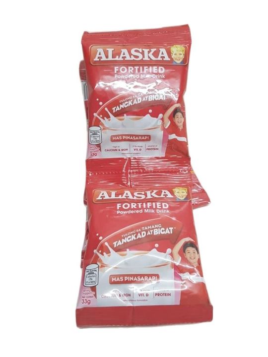 ALASKA Fortified Powdered Milk Drink (36 sachets x 33 grams) | Lazada PH