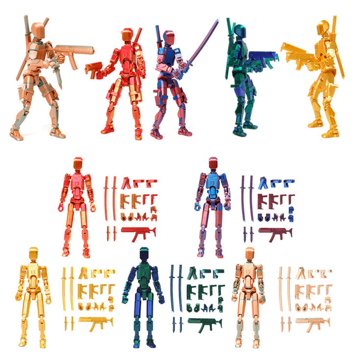 3D Printed Action Figure Titan 13 Action Figure Articulate Movable ...