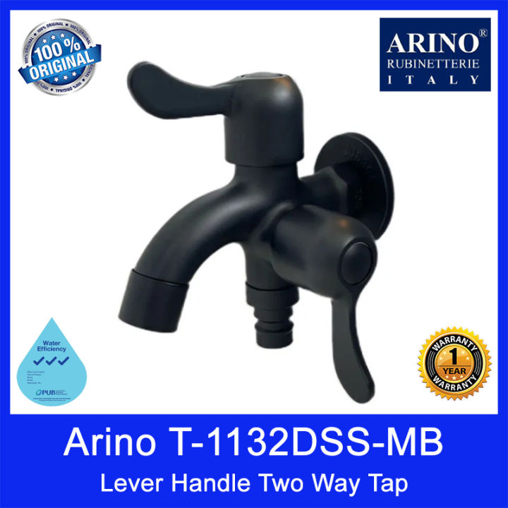 Arino T-1132DSS | T-1132DSS-MB Lever Handle Two Way Tap. Stainless ...