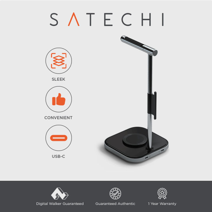 Satechi 2-in-1 Headphone Stand with Wireless Charger | Lazada PH