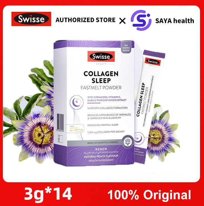 Swisse Beauty Collagen Sleep Fastmelt Powder 3G x 14 sachets | Lazada