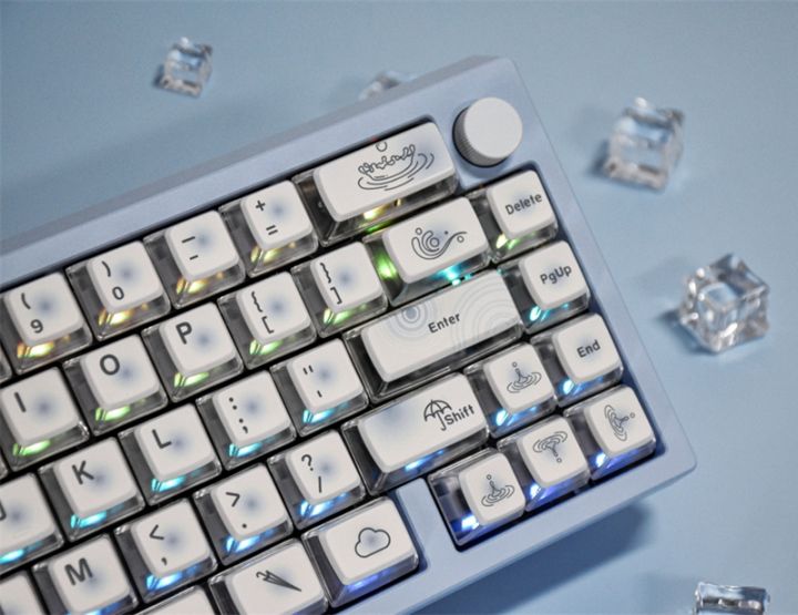 Rainy Day Keycaps 116 Keys Side Shine Through Keycap ASA Profile PBT ...