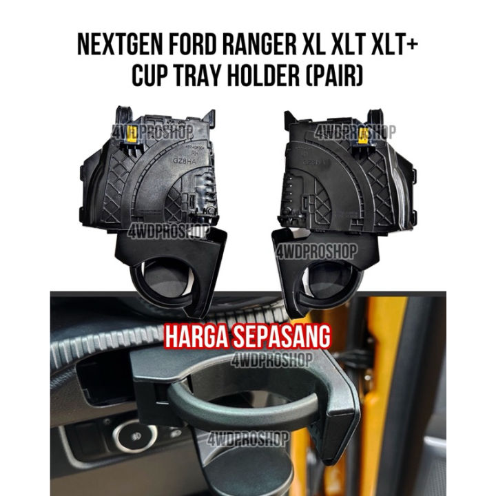 Sepasang New Gen Ford Ranger T9 XL XLT PLUS Nextgen Cup Trays Holder ...