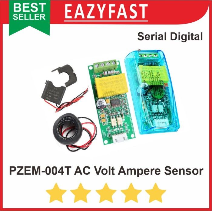 PZEM-004T CT Sensor AC Volt Ampere Watt Hz Meter TTL Serial Arduino ...