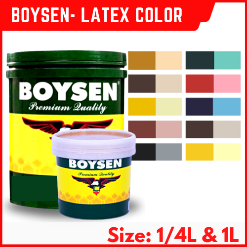 Boysen Latex Color 1/4L|1L | Water Based Paint | Lazada PH