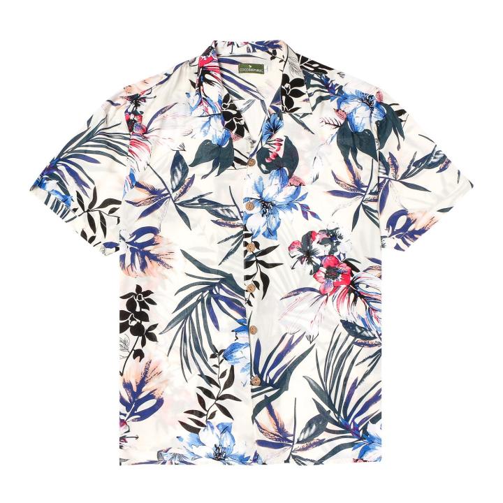 Coco Republic Men’s Floral Shirt in Cream | Lazada PH