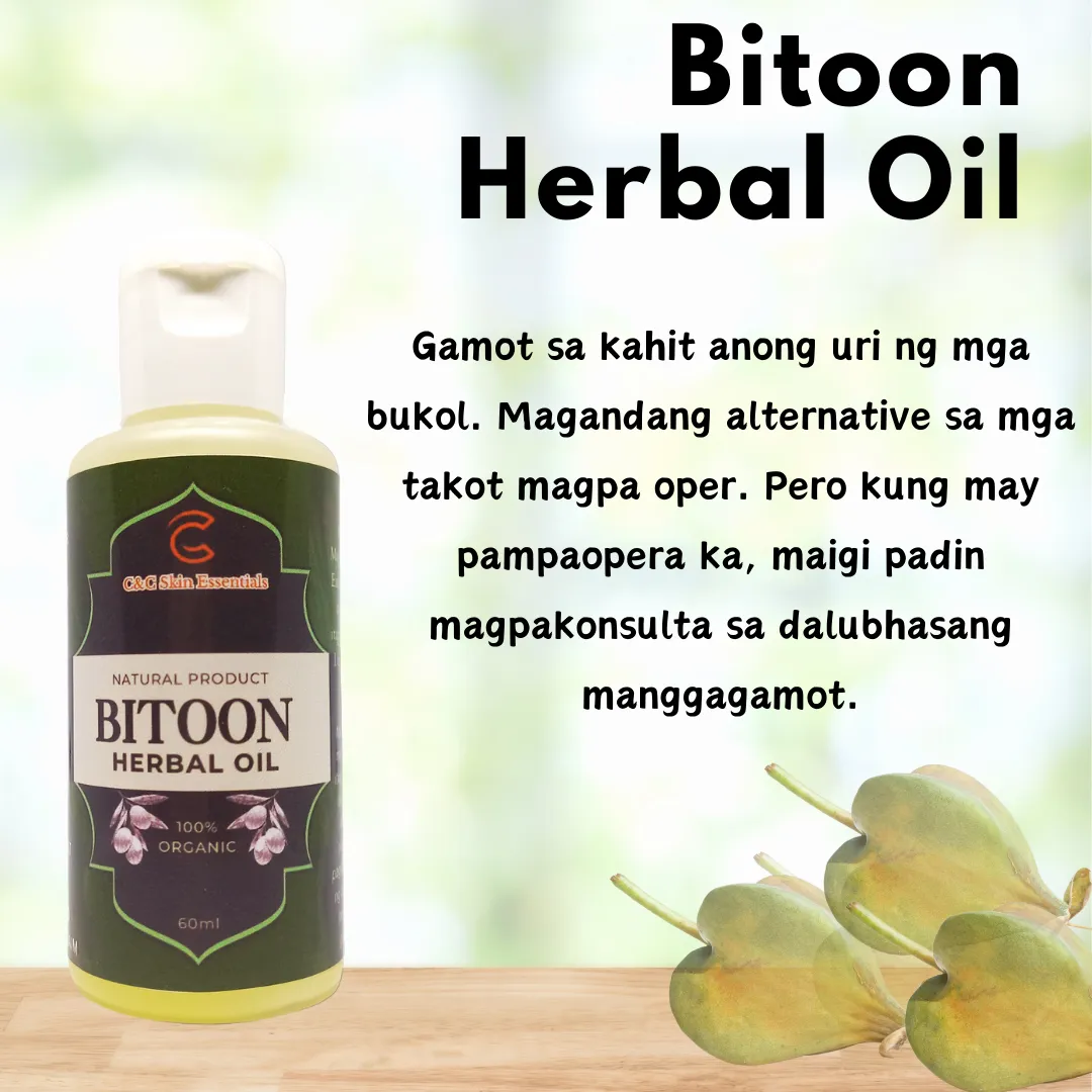 Original Bitoon Herbal Oil 60ML: Effective Gamot sa BUKOL, CYSTS, TUMOR ...