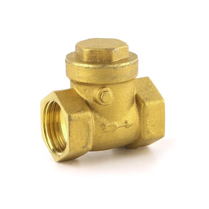 Golden horizontal check valve Brass non return valve 1/2" | Lazada