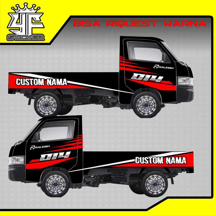 STIKER MOBIL, PICK UP, CARRY DLL. STICKER KEREN | Lazada Indonesia