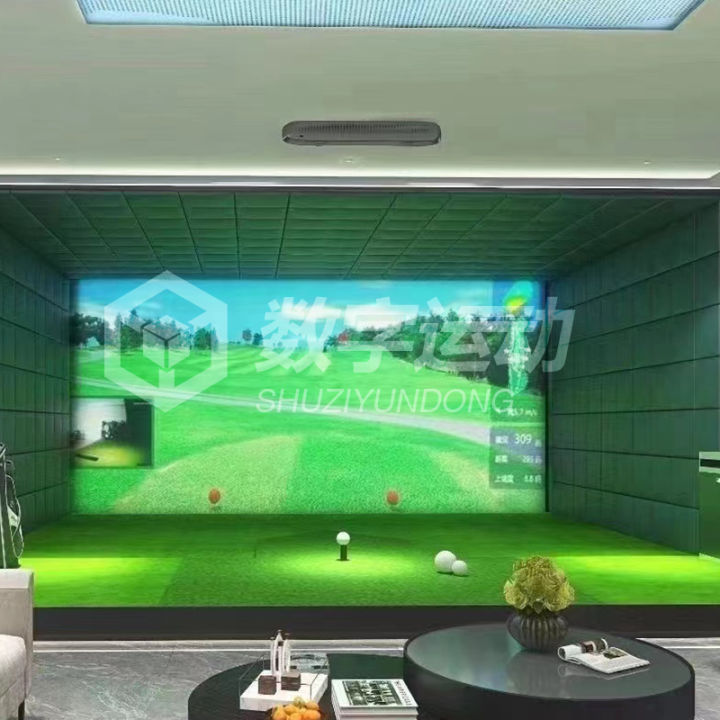 Korea office golf virtual putting and swinging practice simulator green ...