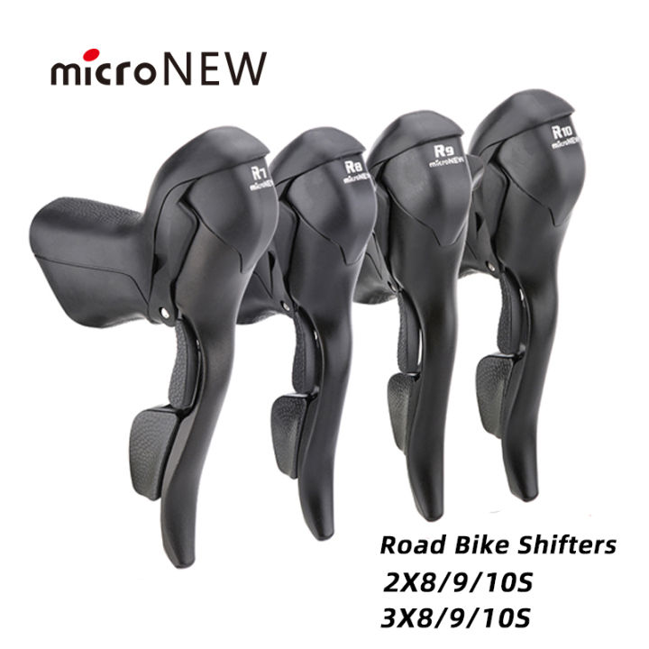 MicroNEW Road Bike Shifter STI 7/8/9/10/11 Speed Dual Control Lever ...