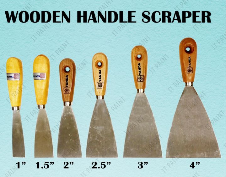 Wooden Handle Scraper | Putty Scraper | Drywall Scraper | Paint Scraper ...