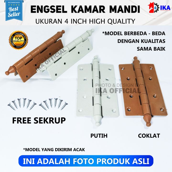 Engsel PVC Putih Pintu Kamar Mandi WC Toilet Tebal 4" | Lazada Indonesia