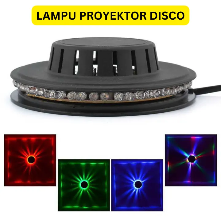 COD JOYINLED Lampu Proyektor Disco Warna Warni Bunga Matahari Mini LED Sunflower RGB 220V 8W 48 ...