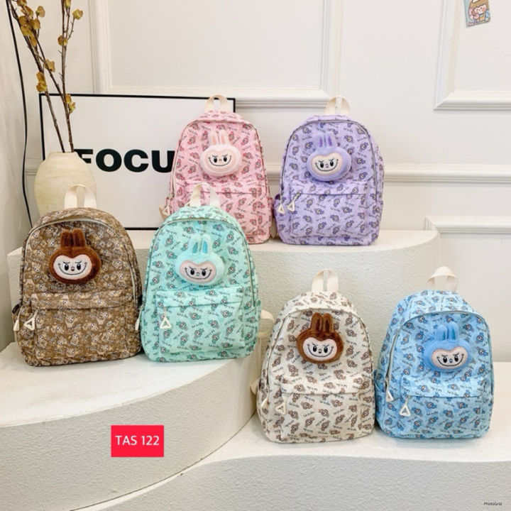 TAS 122 | TAS RANSEL BONEKA LABUBU | BACKPACK LABUBU VIRAL | TAS TK ...