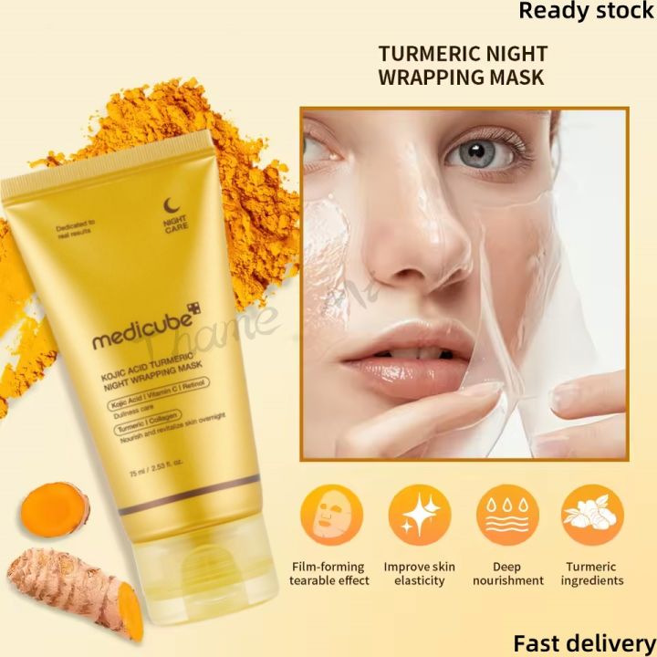 [medicube] Kojic Acid Turmeric Night Wrapping Mask | Overnight Wrapping ...
