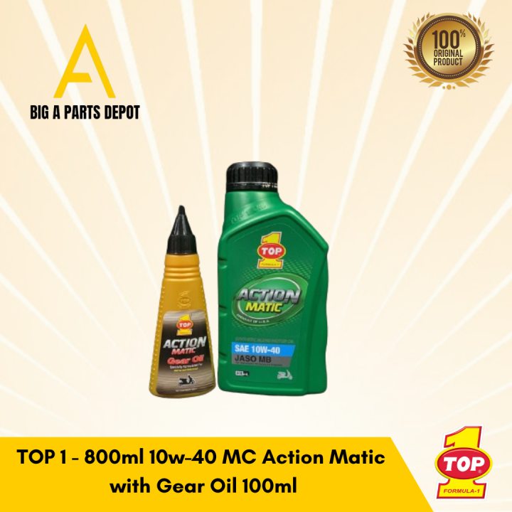 Top 1 - 800ml Synthetic 4T Motorcycle Oil 800cc Action Matic for ...