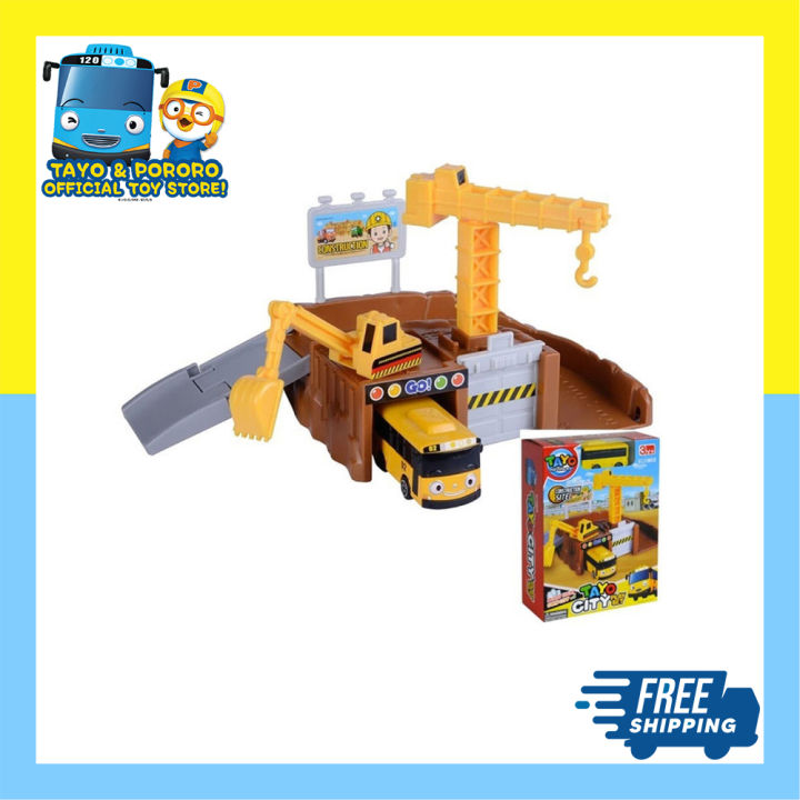 Tayo City Toy Car Bus Construction Playset - Toys for Kids Lani Bus Toy ...