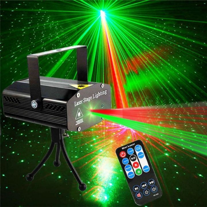 HMB Mini Party Laser Projector Audio Music Show Stage Light Christmas ...