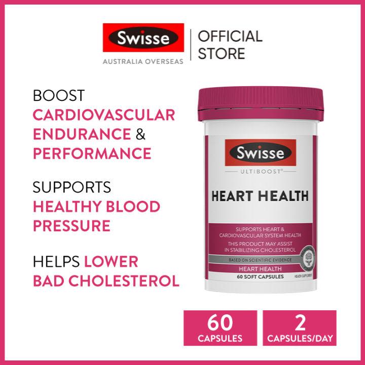 Swisse Ultiboost Heart Health 60 Soft Capsules (EXP:11 2025) | Lazada PH