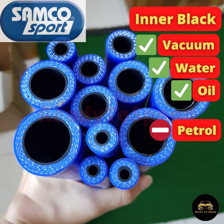 SAMCO 1 Meter Inner Black Silicone Hose (Oil Water Vacuum)- 4MM 5MM 6MM 8MM 10MM 12MM 14MM 16MM ...